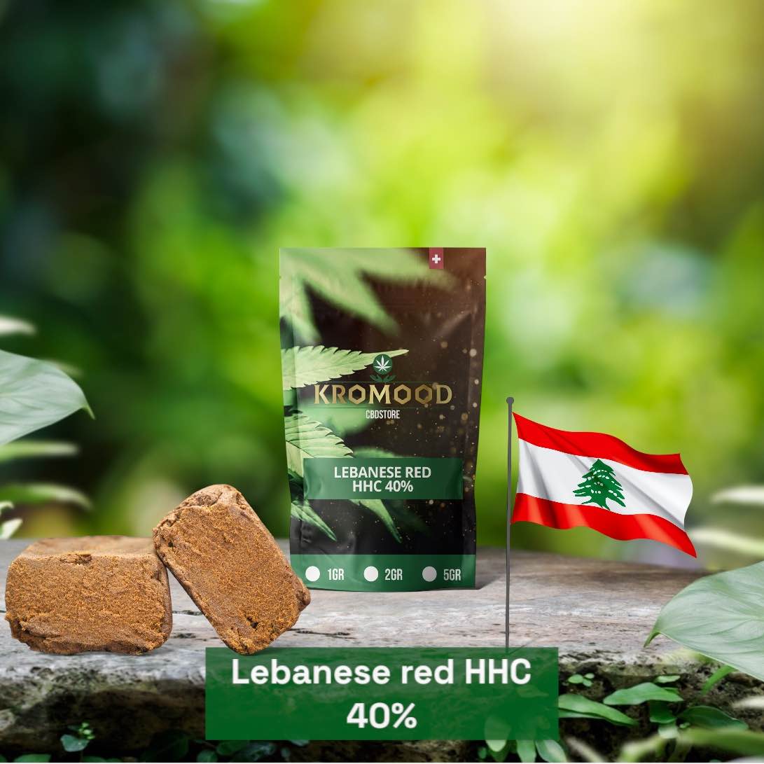 Résine de HHC - Red Lebanese Hash 40% — KroMood